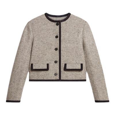 Golden Goose 女士JOURNEY系列灰色夹克外套25新款GGDB