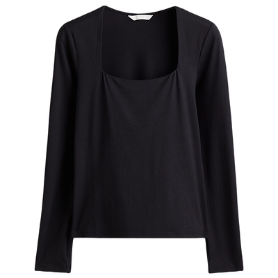 H&M复古长袖T恤打底衫