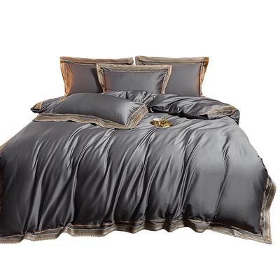 无印良品轻奢高级感100S长绒棉四件套纯棉床单被套全棉床上用品