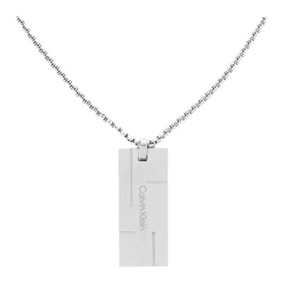 CalvinKlein小方块军牌男士项链