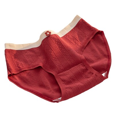 本命年安可拉红少女纯棉内裤