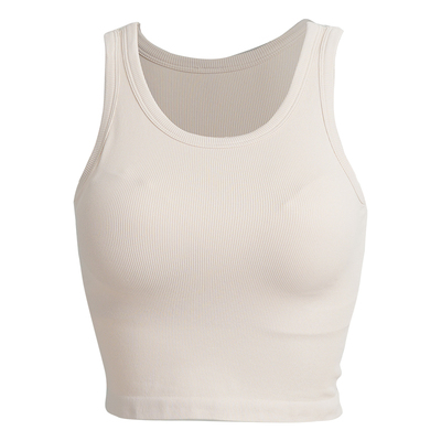 带胸垫运动背心防震跑步瑜伽文胸