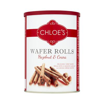 waitrose榛子可可注心威化卷400g