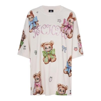 TCH轻奢重工烫钻宽松休闲百搭短袖T恤女潮25秋季新款T75C10E9040