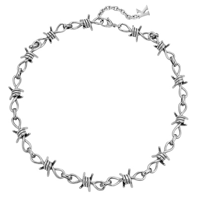 KREAM 钛钢荆棘项链男嘻哈个性潮流女锁骨链欧美潮流个性