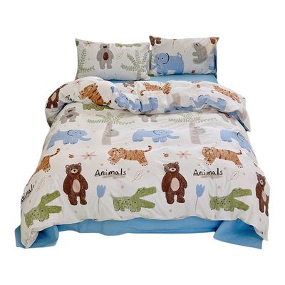 可定制全棉斜纹卡通被套婴幼童