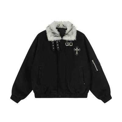 大码冬季保暖座山雕派克服外套