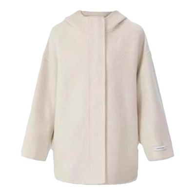 特价 韩国新款中长款羊毛大衣997连帽暗扣 通勤时尚休闲女装大衣