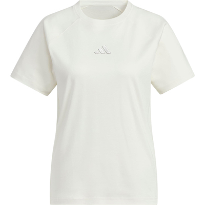 Adidas/阿迪达斯正品2025夏季款女士针织经典透气日常短袖KB7595
