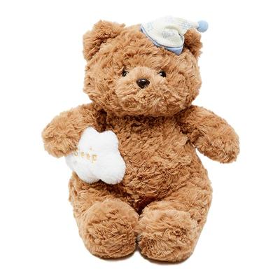 三福晚安小熊公仔23cm玩偶梦幻可爱柔软潮流坐姿毛绒玩具娃娃礼物