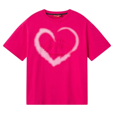 SG鲨鱼嘴爱心速干短袖T恤男女