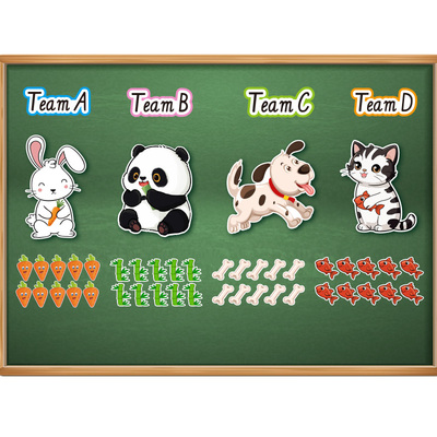 磁性动物奖励机制课堂教学教具