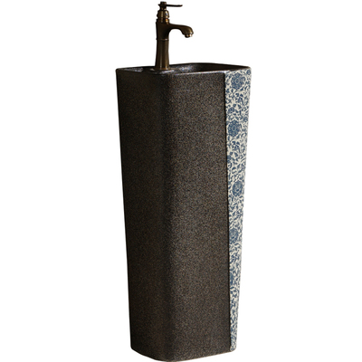 小户型立柱盆迷你复古阳台洗手盆