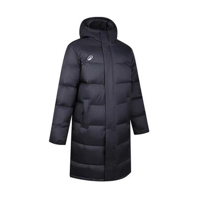 迪卡侬防风保暖长款运动羽绒服