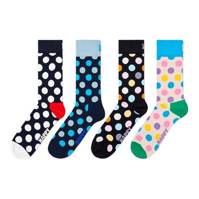 【2026新款】Happy Socks潮牌经典波点棉袜子时尚百搭个性中筒袜