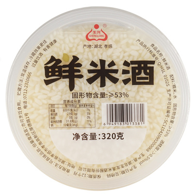 生龙米酒湖北特产鲜米酒320g碗装