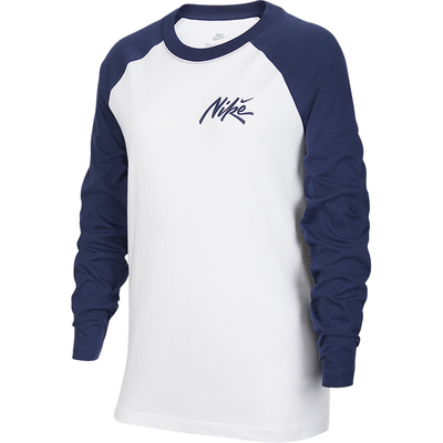 Nike/耐克正品Sportswear大童运动圆领拼接长袖IM0593-102