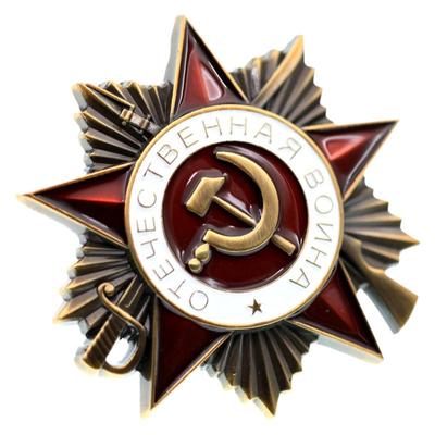 人气金属卫国古铜色影视道具胸针