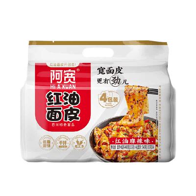 阿宽红油面皮麻辣味460g*1提泡面