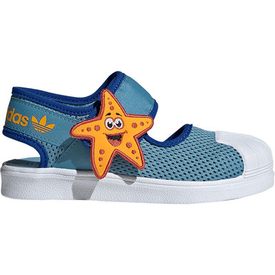 Adidas/阿迪达斯正品三叶草夏季新款儿童贝壳头凉鞋FX4932