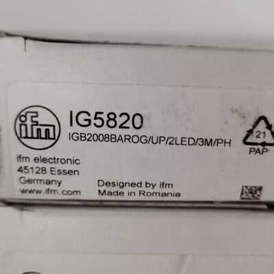 议价IFM易福门全新原装IG5820