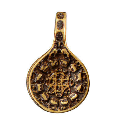 铜制做旧工艺双面雕花