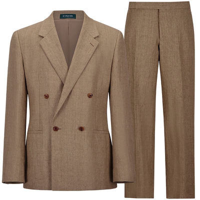 柏品商务职业纯亚麻春夏西服套装