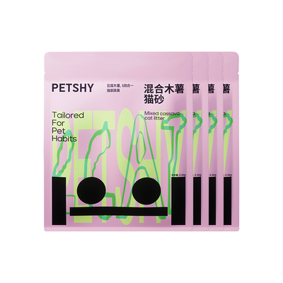 【淘宝秒杀】PETSHY百宠千爱 混合木薯猫砂豆腐砂2.4kg膨润土无尘