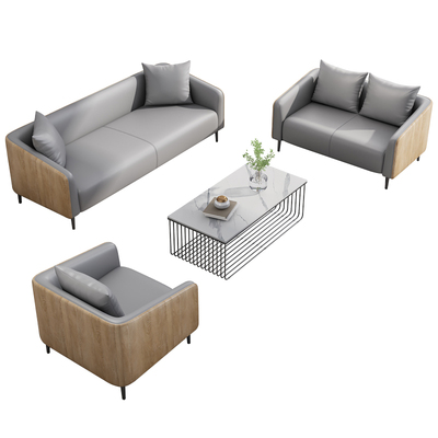 办公室接待室沙发茶几组合