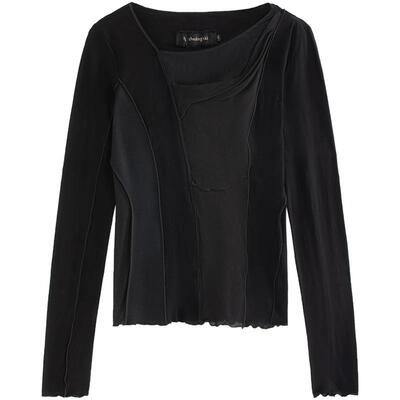 【zt zhuangtai狀態】EXCEPTION例外长袖t恤修身收腰气质薄款内搭