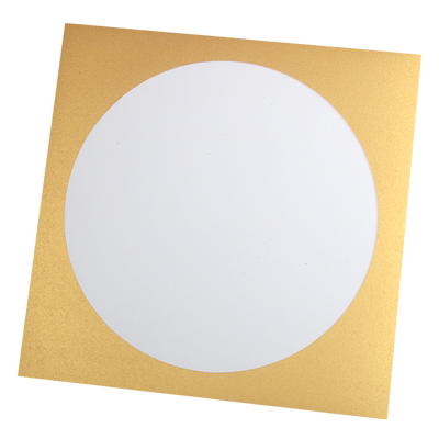 泥金宣纸圆形正方形加厚硬卡软卡书画作品专用纸黄色卡纸熟宣工笔国画小楷镜片书法空白扇面宣纸10张