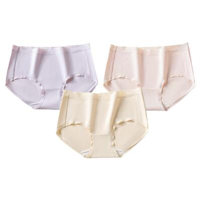 纯棉7A级抗菌透气少女中腰内裤