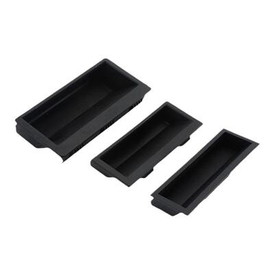 都发LS537黑色塑料嵌入式暗拉手