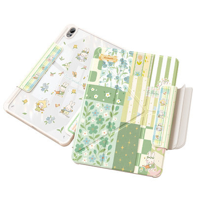 适用华为平板保护套亚克力搭扣款