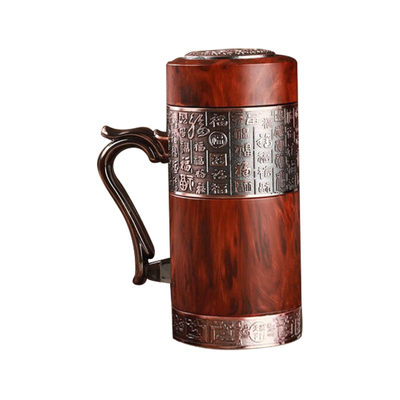 蕉加保温杯男士紫砂杯泡茶杯送长辈爸爸礼物高档礼盒装实用可定制