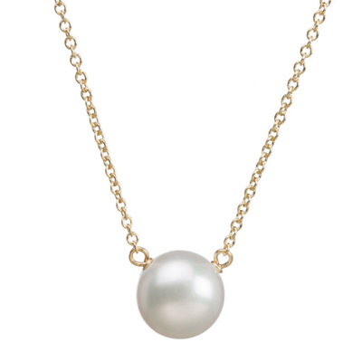 pearls of 天然淡水白色大珍珠锁骨链项链 美国Dogeared正品