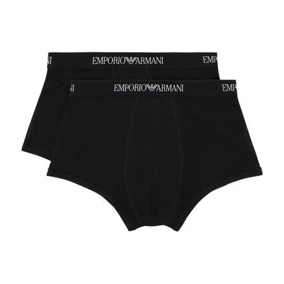 阿玛尼男士经典平角内裤两条装