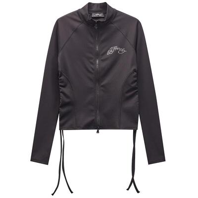 Ed Hardy埃德哈迪春季流行新款黑色烫钻女士夹克衫