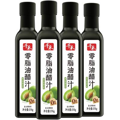 千禾零脂油醋汁276g瓶装