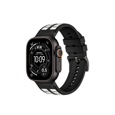 bkhk苹果AppleWatch双色硅胶表带