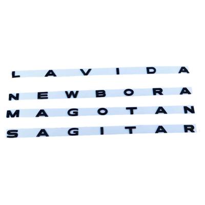 大众速腾黑色改装SAGITAR后尾标