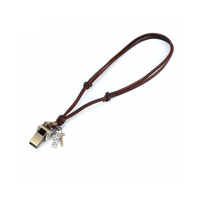 复古做旧可吹响口哨吊坠项链