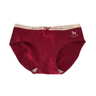 马年大红色纯棉内裤女生