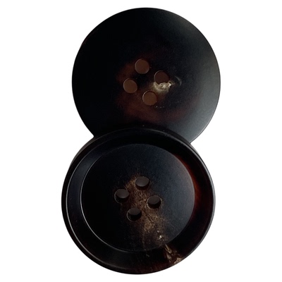 经典斜边牛角钮扣diy适用于西装男装女装上衣大衣裤扣服装百搭