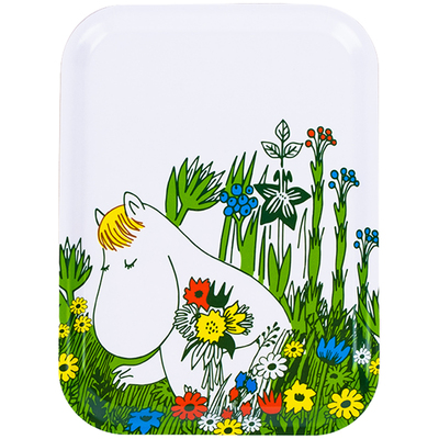 瑞典进口姆明盘餐盘防水木托盘