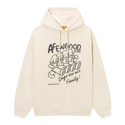 AFGK24FW卡通小狗加绒连帽卫衣