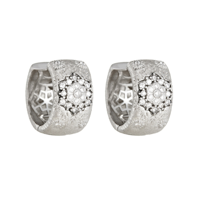 AHCHOO 静奢通勤S925银复古做旧耳环小众百搭肌理感双色耳圈hoops