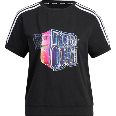 Adidas/阿迪达斯正品NEO新款女子运动印花休闲短袖T恤IB7675