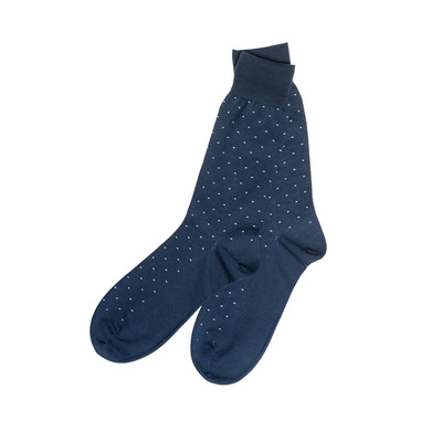 袜子男中长筒pima休闲圆点绅士袜