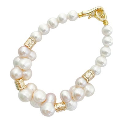 天然淡水珍珠手链巴洛克新年礼物